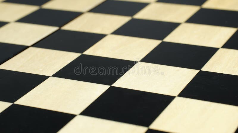Chess Board Closeup with Black and White Squares Stock Image - Image of ...