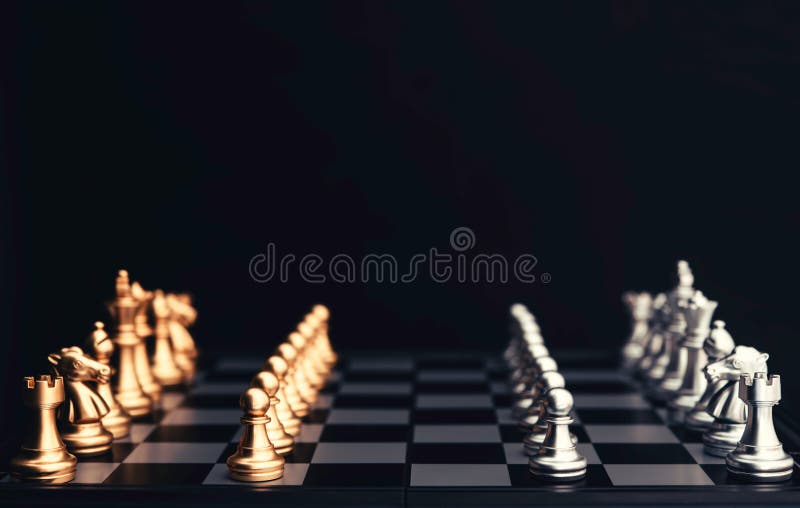 Chess Board - a Competitive Business Idea To Succeed. Stock Photo ...