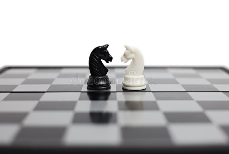 Chess knight challenge stock photo. Image of powerful - 14269872