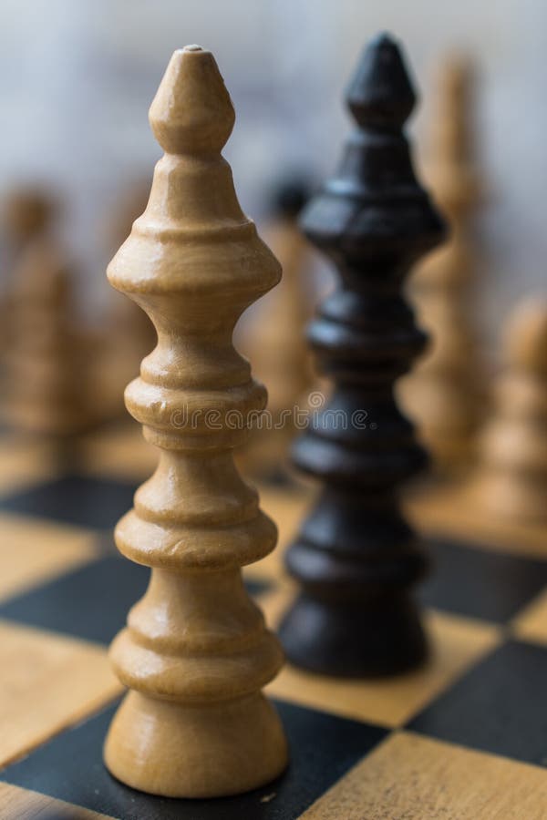 Chess Board with Figures. Negotiation. Stock Photo - Image of teamwork ...