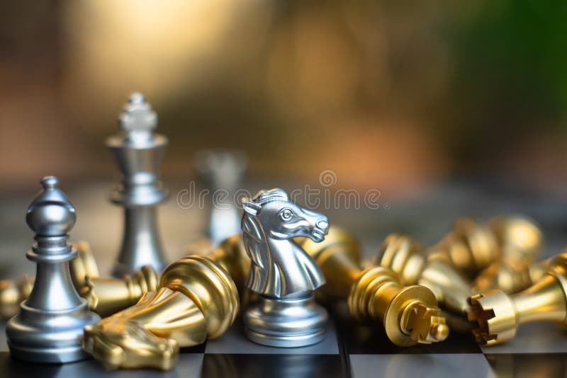 Chess Board Game, Business Competitive Concept Stock Image - Image of ...