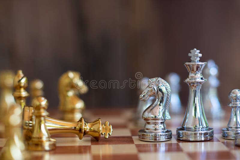Chess Board Game, Business Competitive Concept Stock Image - Image of ...