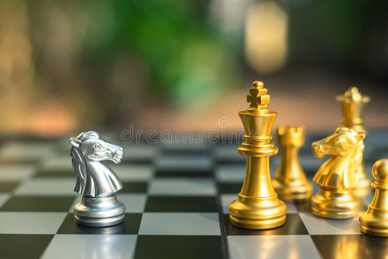 Chess Board Game, Business Competitive Concept Stock Image - Image of ...