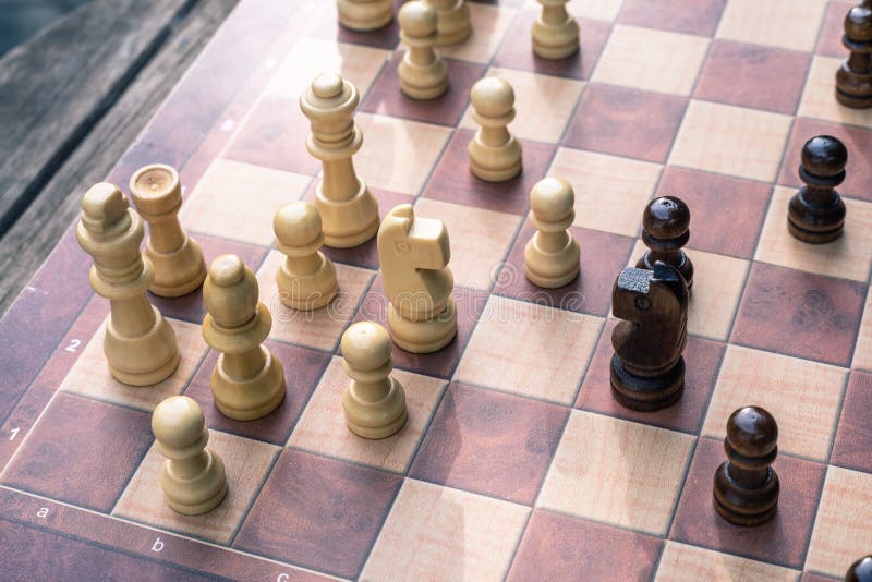 Chess Board Game, Business Competitive Concept Stock Image - Image of ...