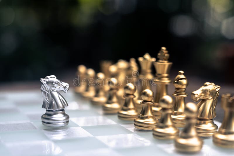 Chess Board Game, Business Competitive Concept Stock Photo - Image of ...