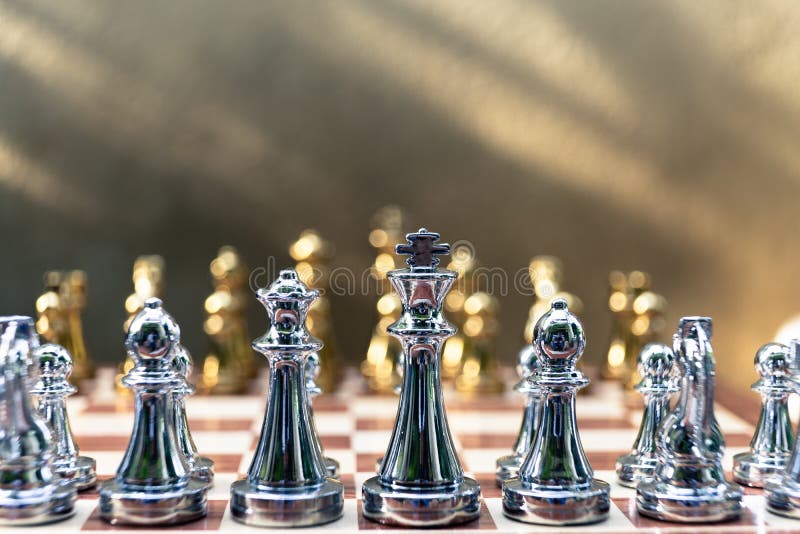 Chess Board Game, Business Competitive Concept Stock Image - Image of ...