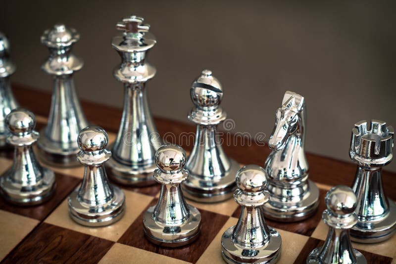 Chess Board Game, Business Competitive Concept Stock Image - Image of ...
