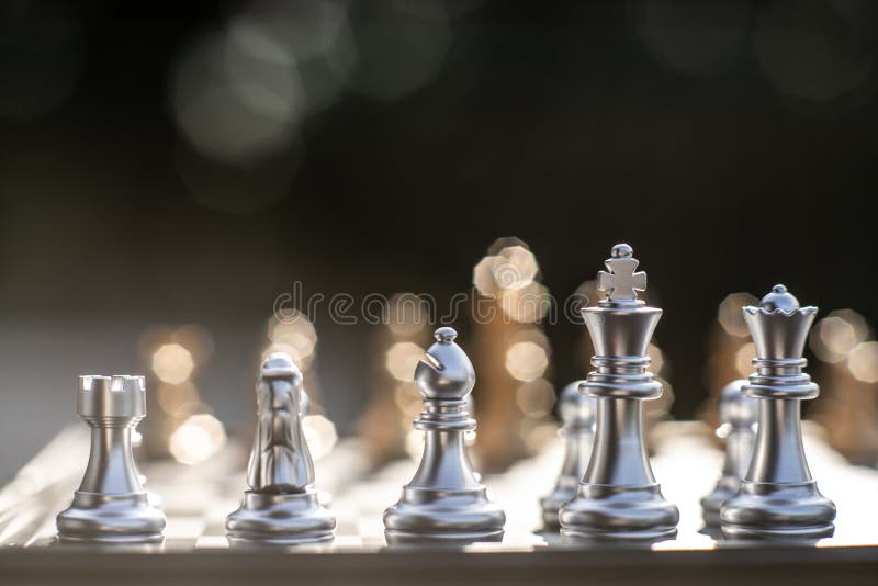 Chess Board Game, Business Competitive Concept Stock Photo - Image of ...