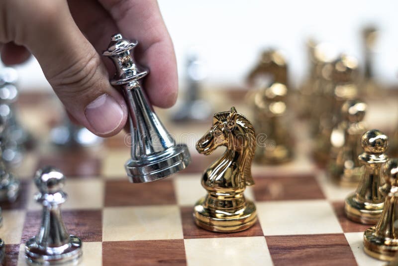 Chess Board Game, Business Competitive Concept Stock Photo - Image of ...