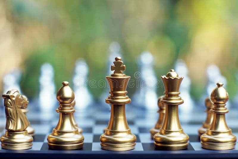 Chess Board Game, Business Competitive Concept Stock Image - Image of ...