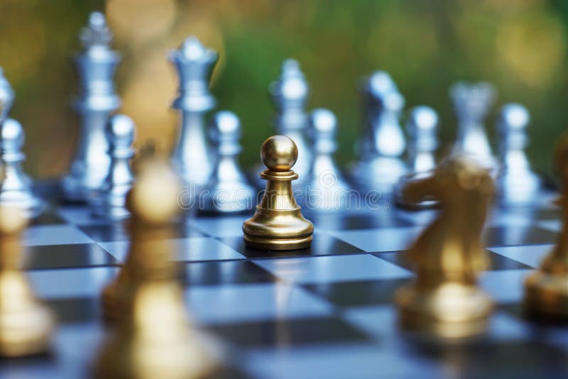 Chess Board Game, Business Competitive Concept Stock Photo - Image of ...