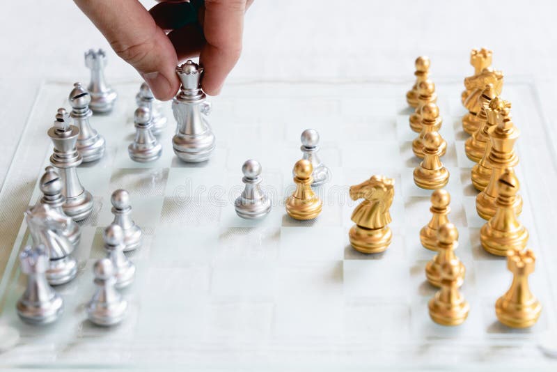 Chess Board Game, Business Competitive Concept Stock Image - Image of ...