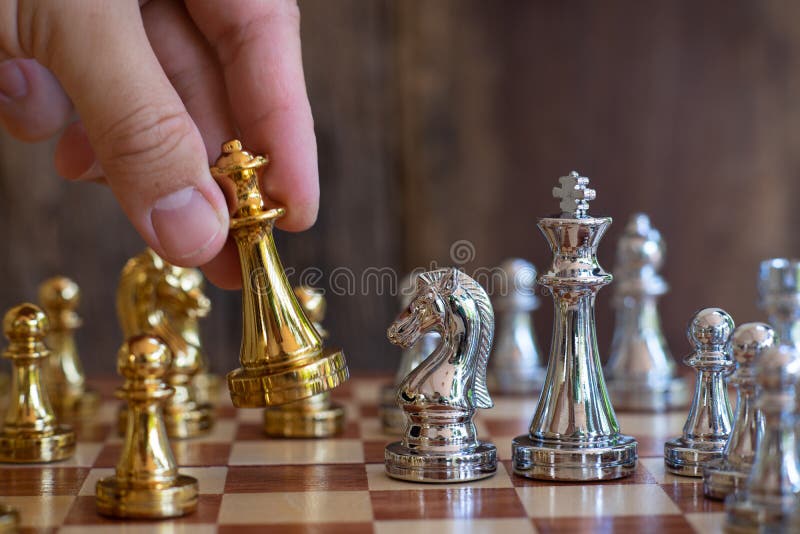 Chess Board Game, Business Competitive Concept Stock Photo - Image of ...