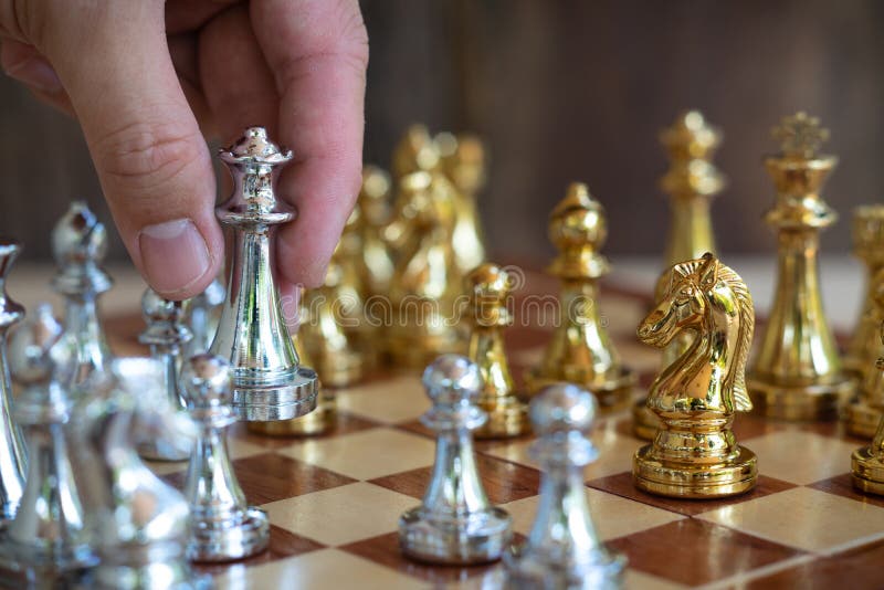 Chess Board Game, Business Competitive Concept Stock Photo - Image of ...