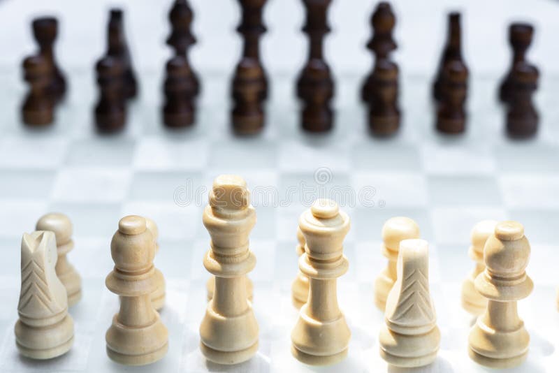 Chess Board Game, Business Competitive Concept, Encounter Difficult ...