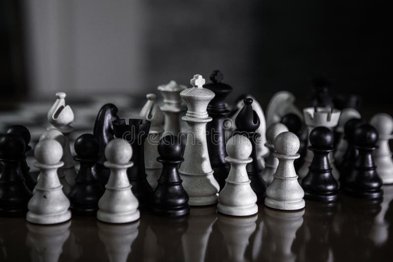 Chess Board Game, Business Ideas and Competition Concept.Chess Figures ...