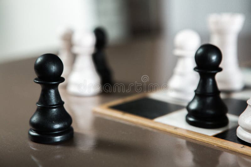Chess Board Game, Business Ideas and Competition Concept.Chess Figures ...