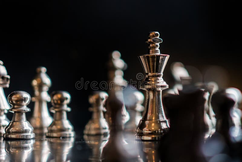 Chess Board Game in Competition Success Play Stock Photo - Image of ...