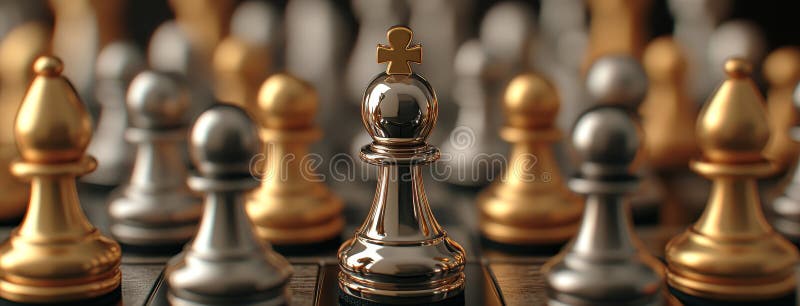 Chess Board Game Competitive Play Embodies Concept Ideas Successful ...