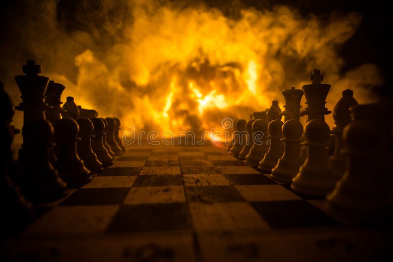 Chess Board Game Concept of Business Ideas and Competition and Strategy ...