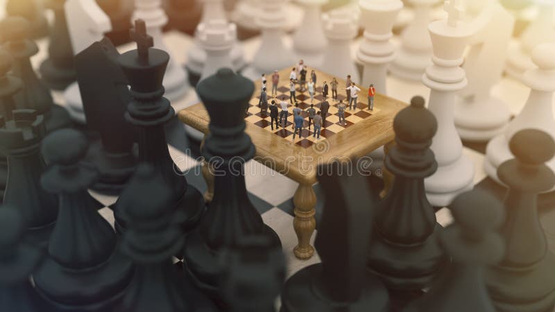 Chess Board Game Concept for Ideas and Competition and Strategy or ...