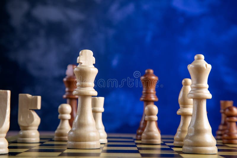 Chess Board Game for Ideas and Competition and Strategy Stock Photo ...