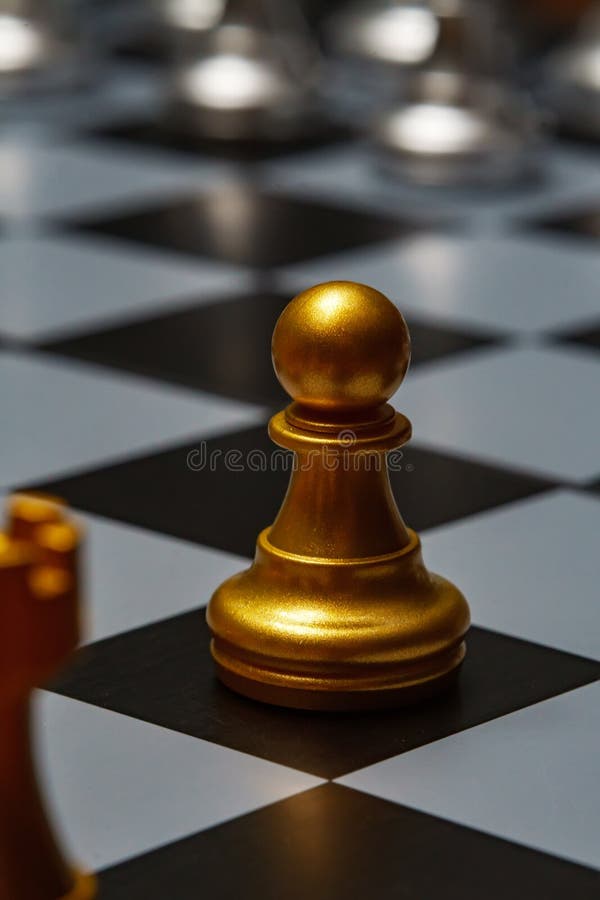 Pawn figure on the board stock photo. Image of concept - 245142076