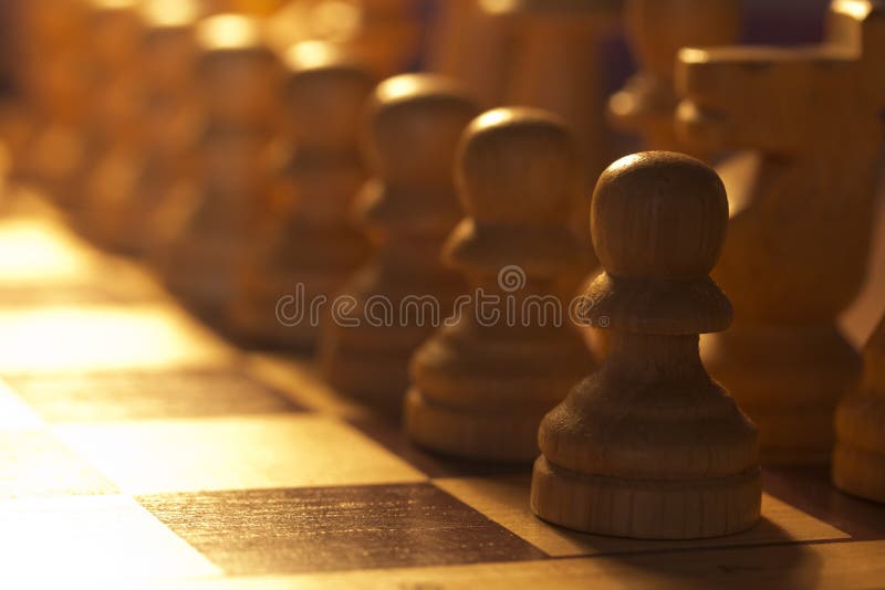 Chess Board with Game in Play Stock Image - Image of move, competition ...