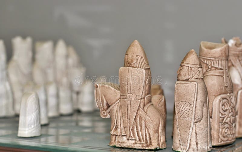 Chess Board Game in Progress from a Corner Perspective. Stock Photo ...