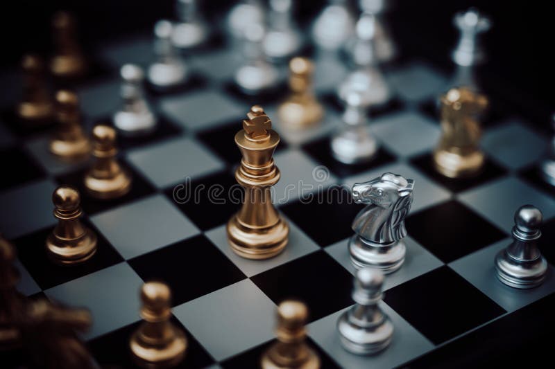 Chess Board Game, Strategy Planning and Competition Business Concept ...