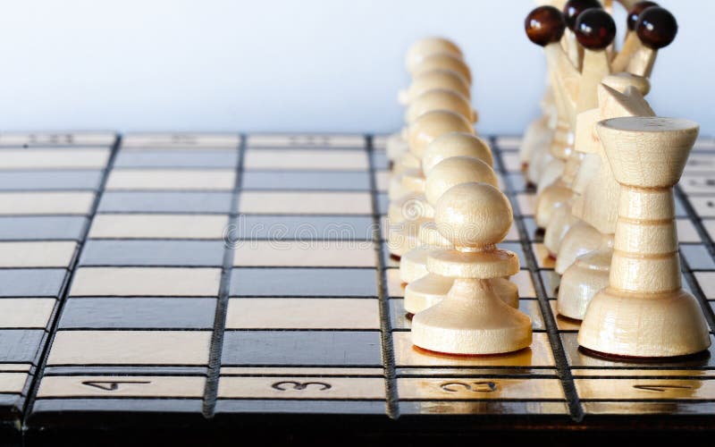 Chess Board before Gameplay Stock Photo - Image of pieces, gameplay ...