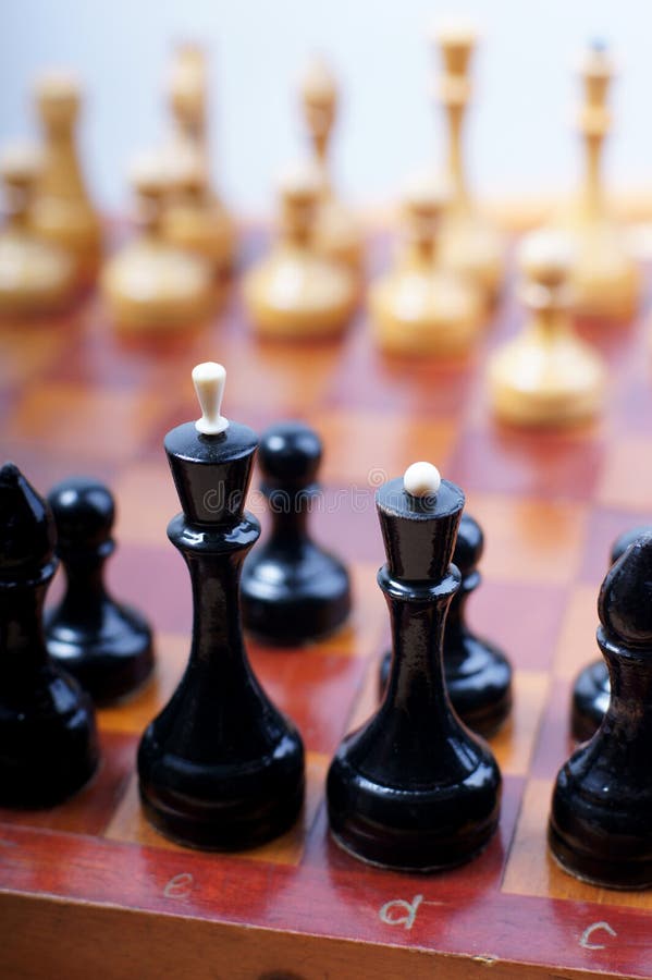 Old chess. stock image. Image of confrontation, board - 30002857