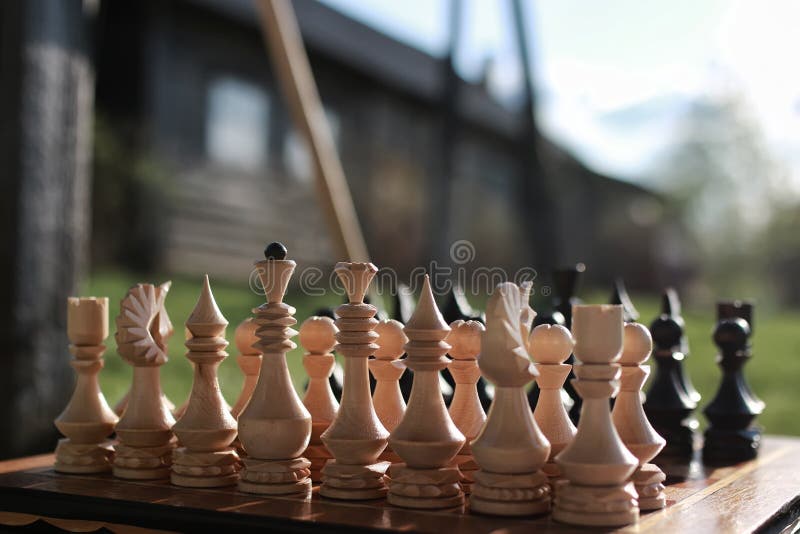 Chess on board one stock photo. Image of light, detail - 81846020