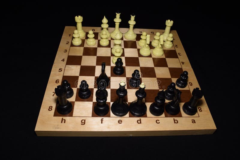 Chess Board with the Pawns Like a Strategy Theme Stock Image - Image of ...