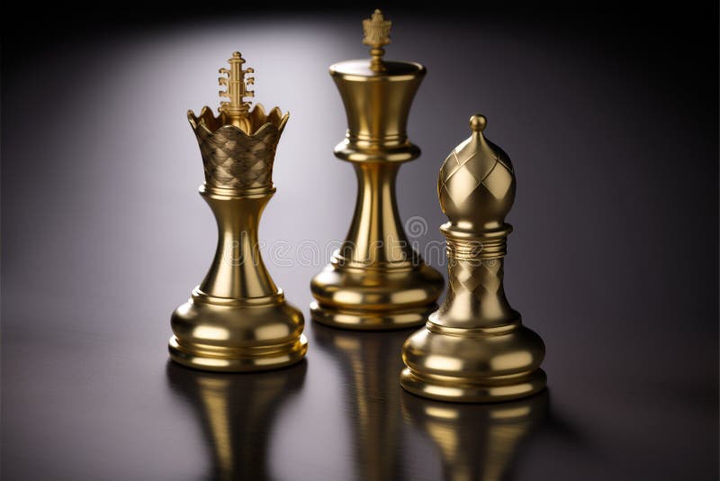 Chess Board with Pieces Concept Idea. Ai Generated Stock Illustration ...