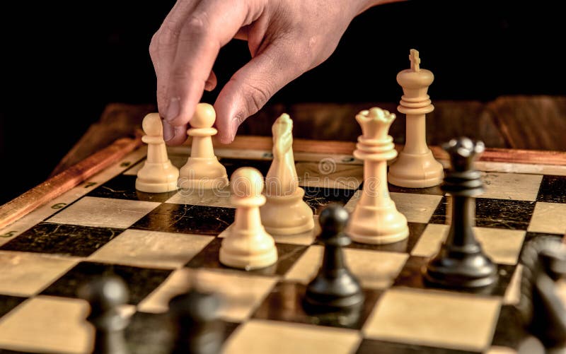 Chess board . play chess stock photo. Image of move - 110389630