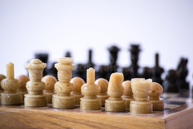 Chess Board from the Right Corner Stock Photo - Image of confrontation ...