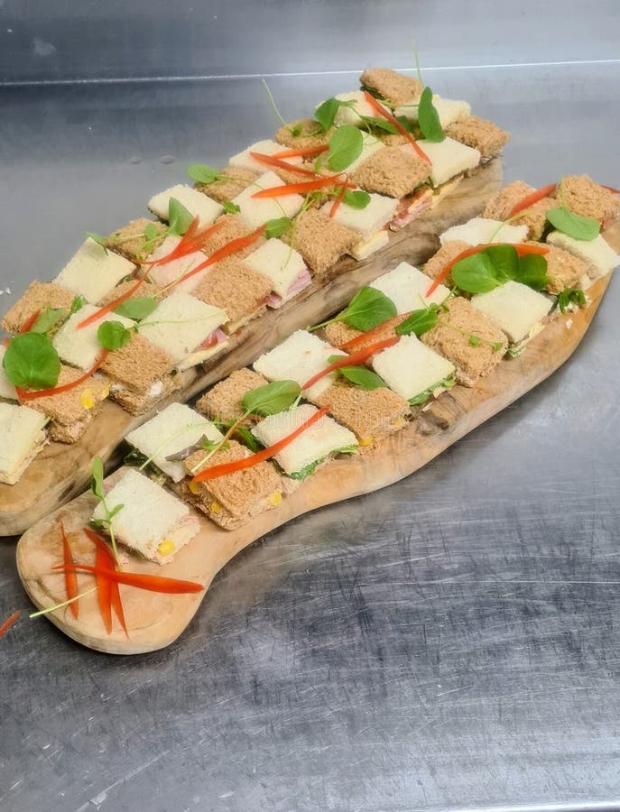 Chess board of sandwiches stock photo. Image of sandwiches - 235354370