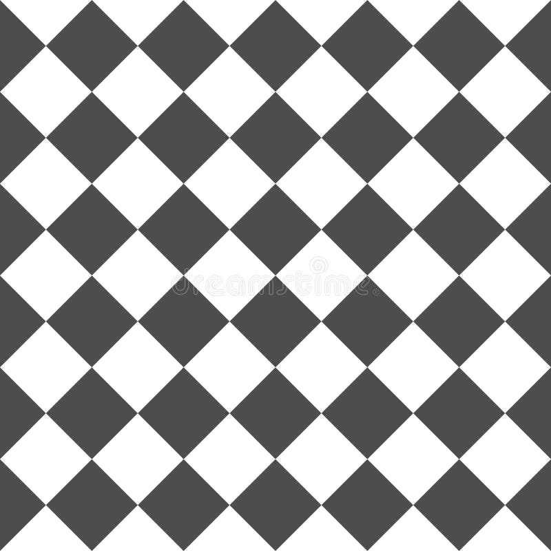 Chess Board, Seamless Pattern. Vector Illustration. Black White Stock ...