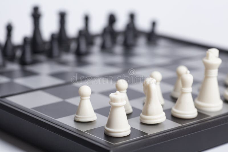 Chess Board Set Up To Begin a Game Stock Image - Image of game, party ...