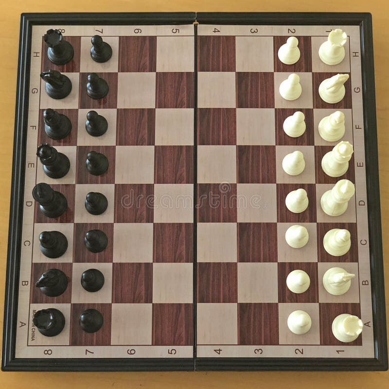 Chess Board Showing Chess Set Stock Image - Image of black, closeup ...