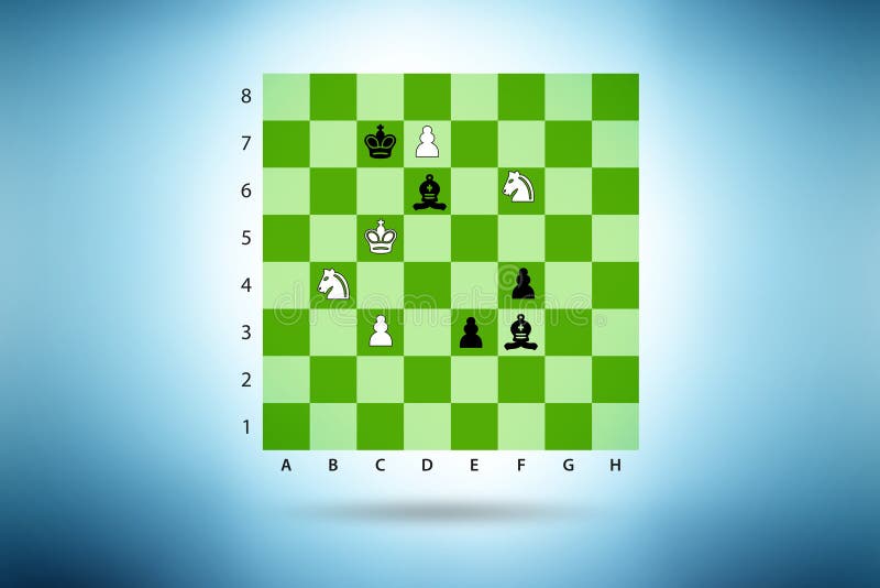 Chess Board for Strategy Game Stock Illustration - Illustration of ...