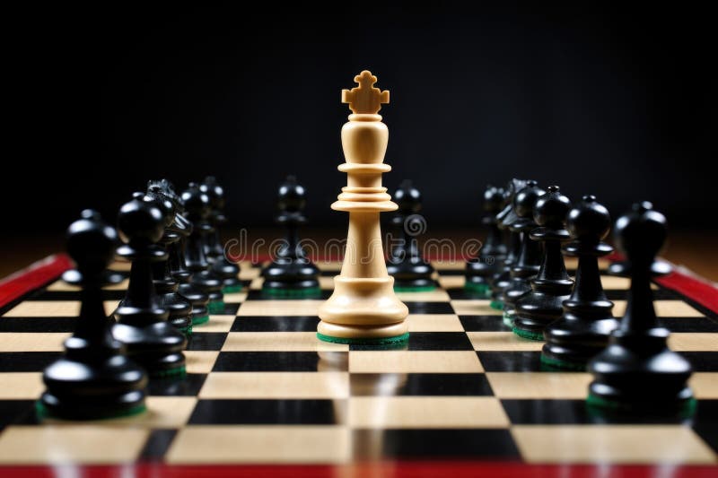 Chess Board Suggesting Strategic Handling of Conflict Stock Image ...