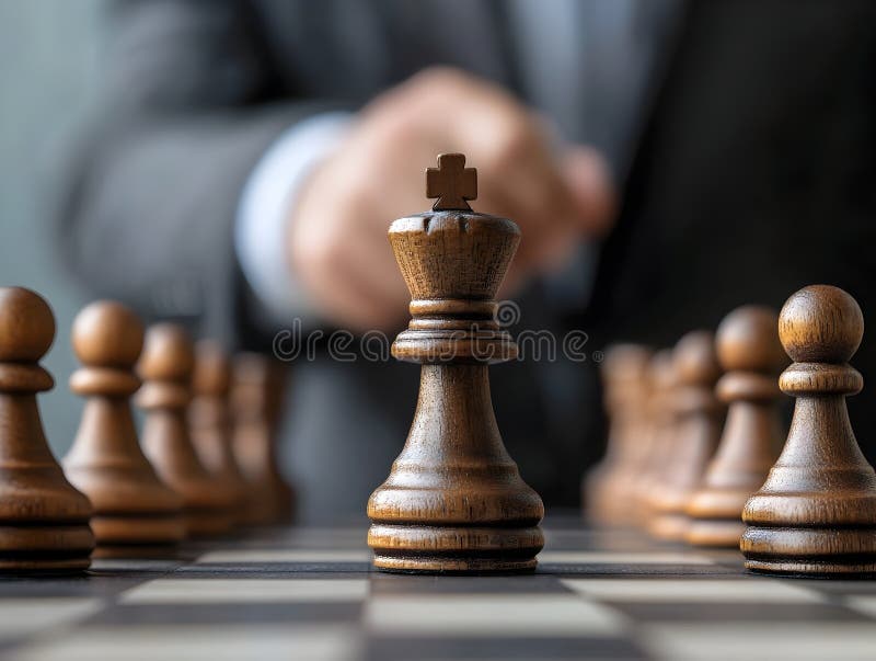 Chess Board Symbolizing Creative Strategies for Effective Leadership ...