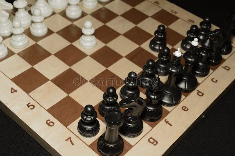Chess Board Under the Chessmen As a Hobby Theme Stock Image - Image of ...