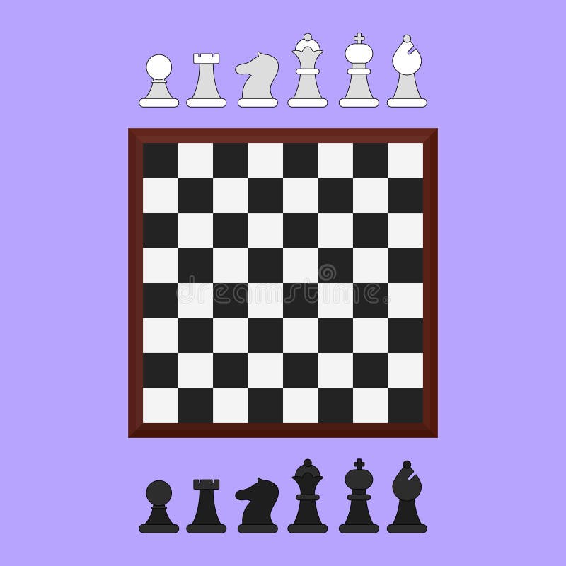 Chess Pieces Vector Icons Set. Chess Board Game Pieces Stock Vector ...