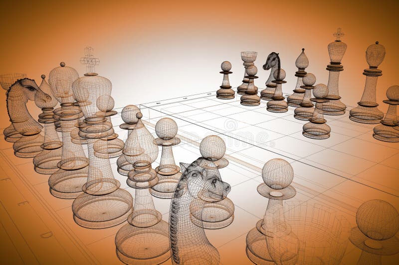 Chess body structure stock illustration. Illustration of concepts ...