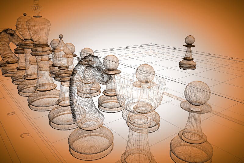 Chess body structure stock illustration. Illustration of horizontal ...