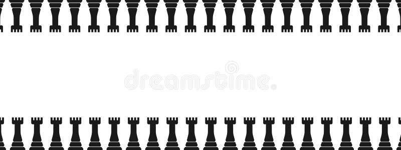 Chess Border Frame Design Vector Illustration Stock Vector ...