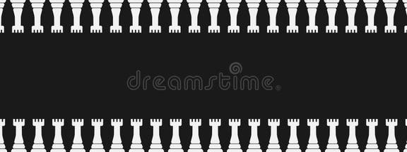 Chess Border Frame Design Vector Illustration Stock Vector ...